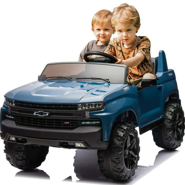 NEECHIPRO 2 Seater 24V 5 MPH Licensed Chevrolet Silverado Ride On Truck ...