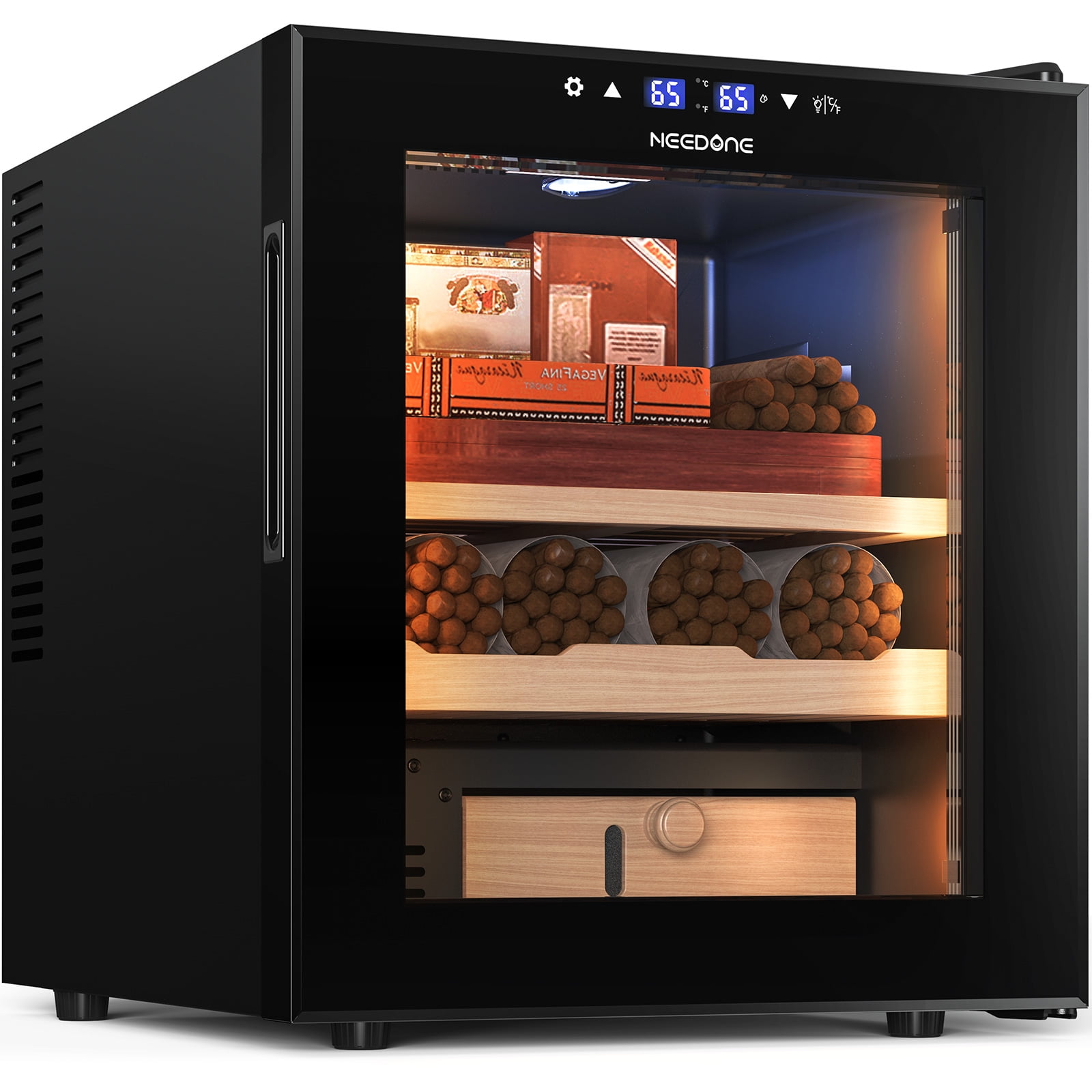 NEEDONE 48L Intelligent Cigar Humidor,Humidity, Heating & Cooling ...
