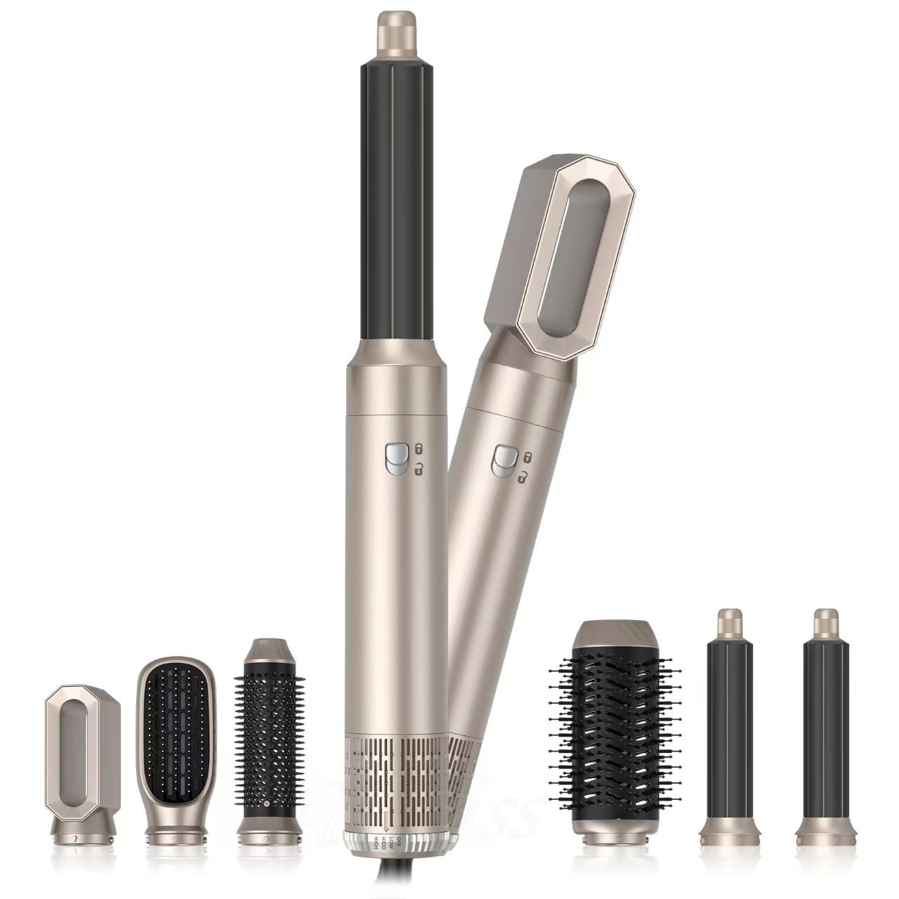 NEEJU 6 in 1 Hair Dryer Brush, Blow Dryer Brush Ionic Hair Dryer, Oval Hot Air Brush, Hair ...