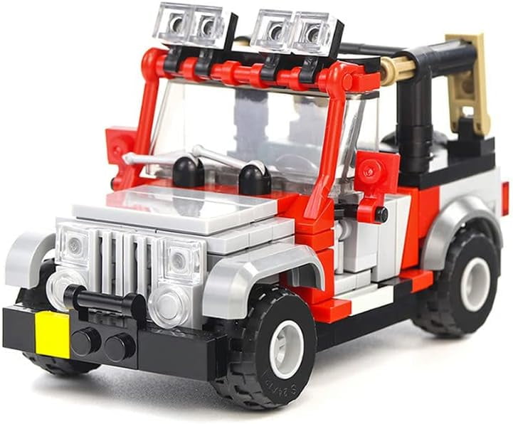 NEEJU Building Block Car Model, Creative Building Bricks Car Sets ...