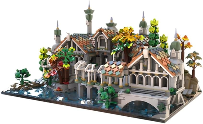 NEEJU Building Blocks, Magic Castle Architecture Building Set, MOC ...
