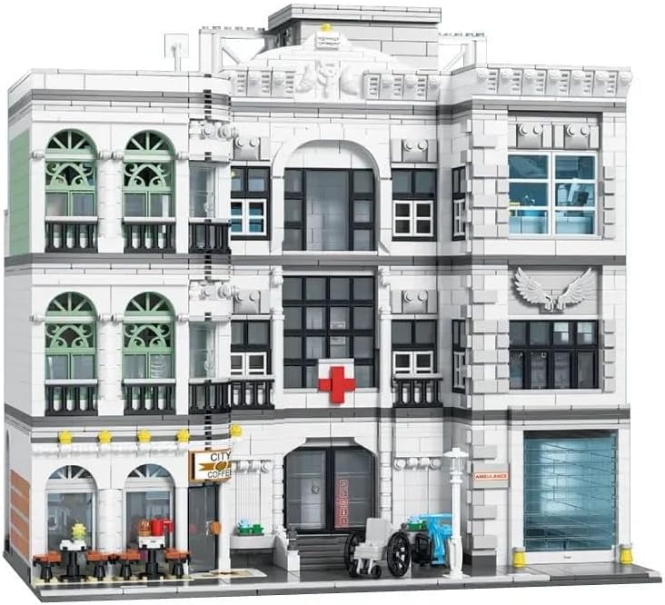 NEEJU General Jim's Modular Building Blocks City Emergency Hospital Set ...