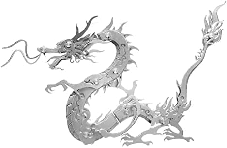 NEEJUM 3D Metal Puzzle, DIY Assembly Dragon Model Kit, Detachable 3D ...