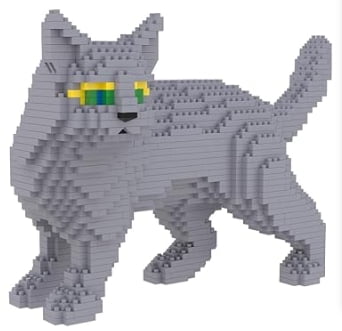 NEEJUM Cat Micro Building Blocks Animal Set, DIY Mini 3D Building Toy ...