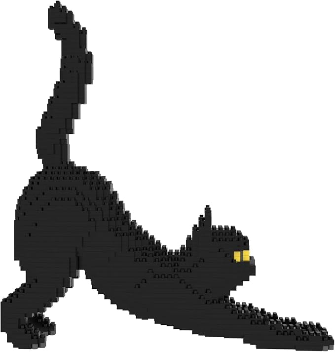 NEEJUM Cat Micro Building Blocks Animal Set, DIY Mini 3D Building Toy ...