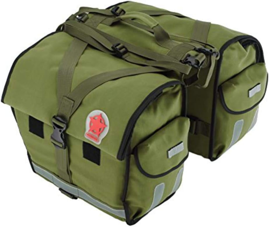 NEEJUM Waterproof 40-50-ltr Double Pannier Bag,MTB Bike Waterproof Rear Bicycle Bag,Pannier Bags ...