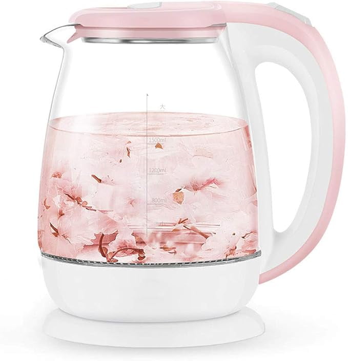 NEEJUMGlass Kettle Electric, 1.8 L Led Illuminating Water Kettle ...