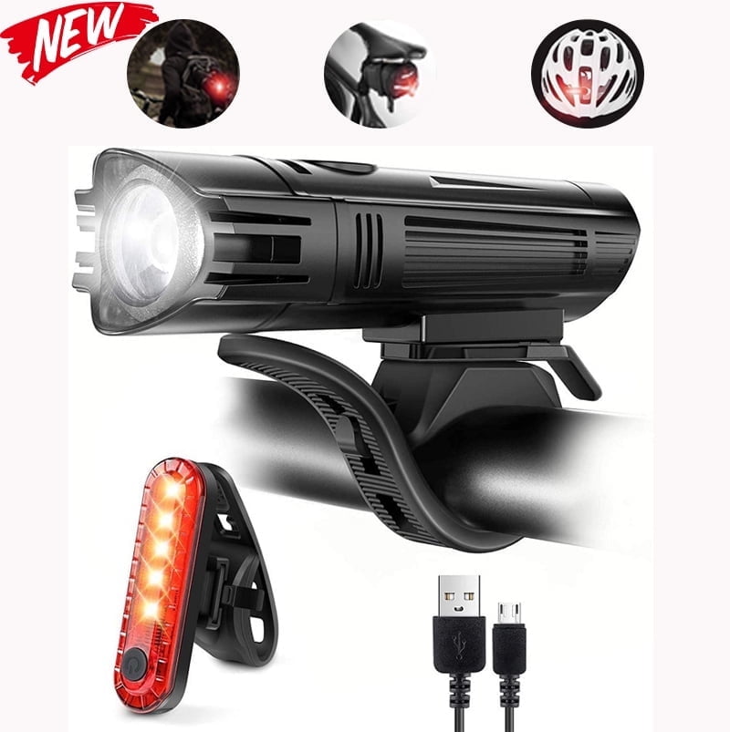 s Front And Back Ascher Ultra Bright USB Rechargeable Set, Powerful ...