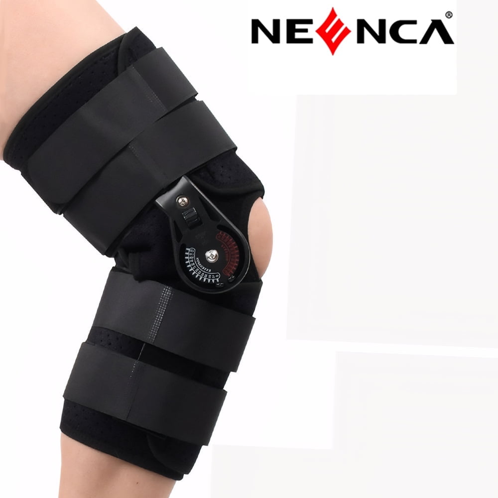 NEENCA Hinged Knee Brace, Adjustable Knee Immobilizer with Side ...