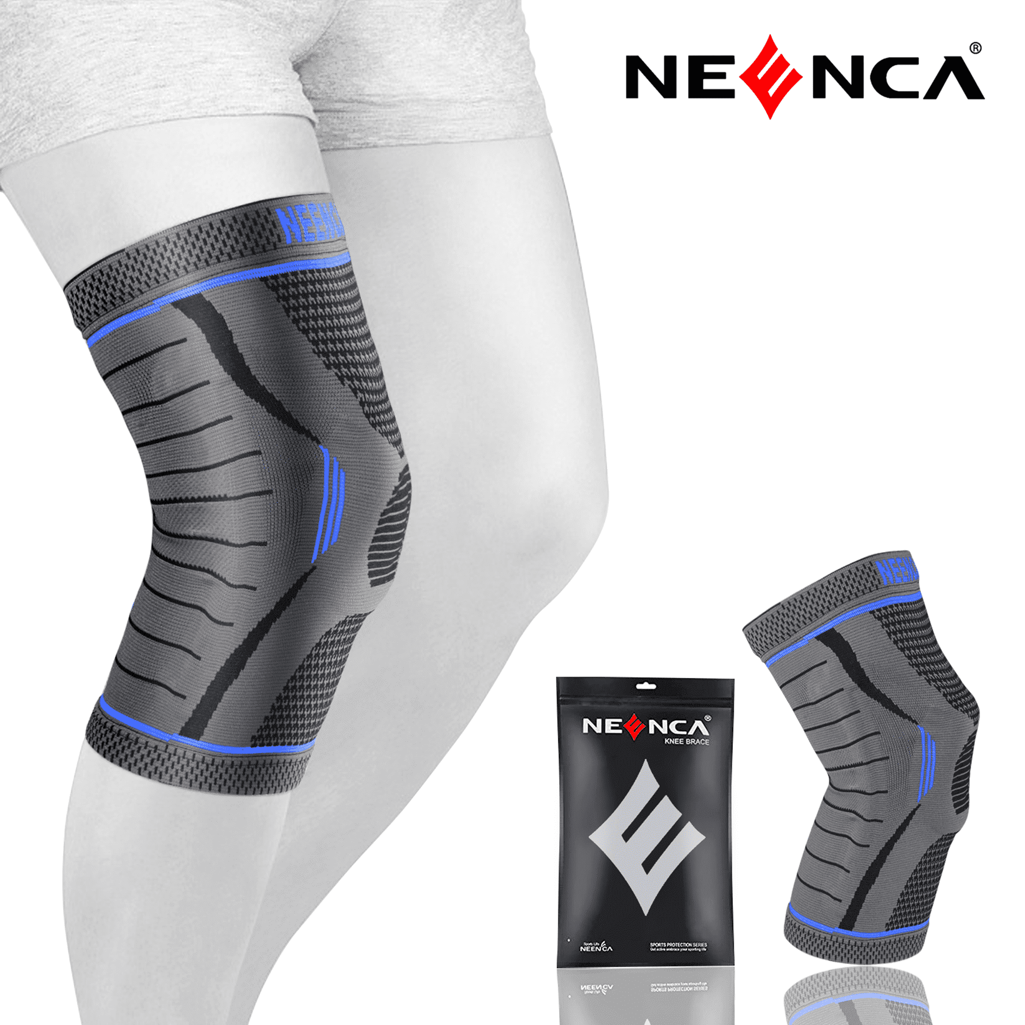 NEENCA Knee Brace with Side Stabilizers & Patella Gel Pads Support ...