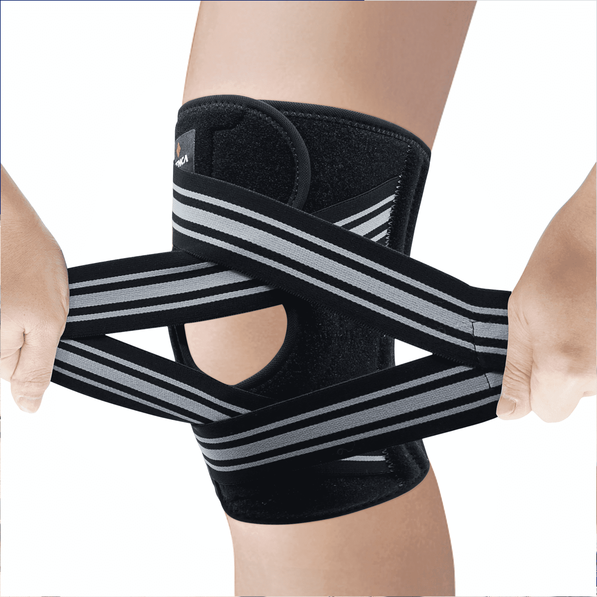 NEENCA Knee Brace for Women Men Adjustable Cross Strap, Knee Braces for ...