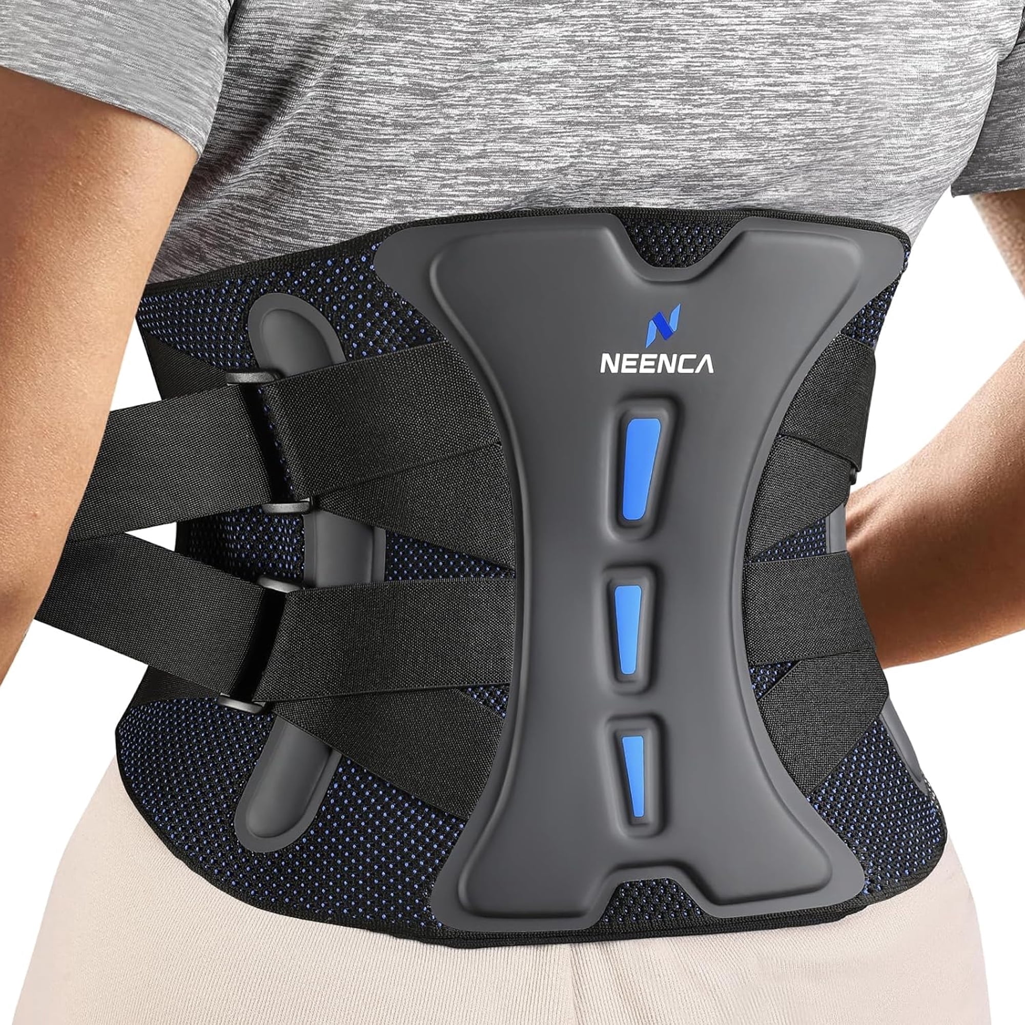 NEENCA Lower Back Brace for Lower Back Pain Relief, Medical Grade ...