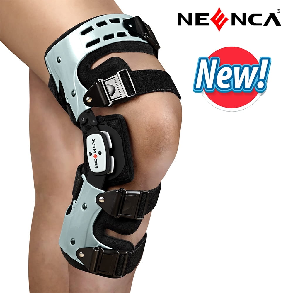 NEENCA Professional Medical Knee Brace for Men and Women, Adjustable Medical Orthopedic Bracing ...