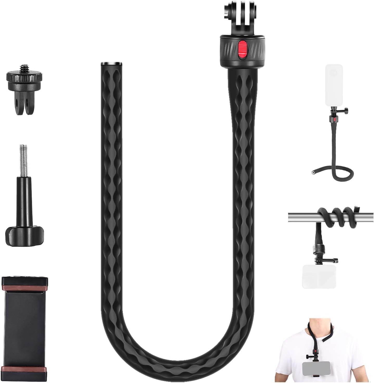 NEEWER Flexible Phone Holder with Magnetic Quick Release Camera Mount ...