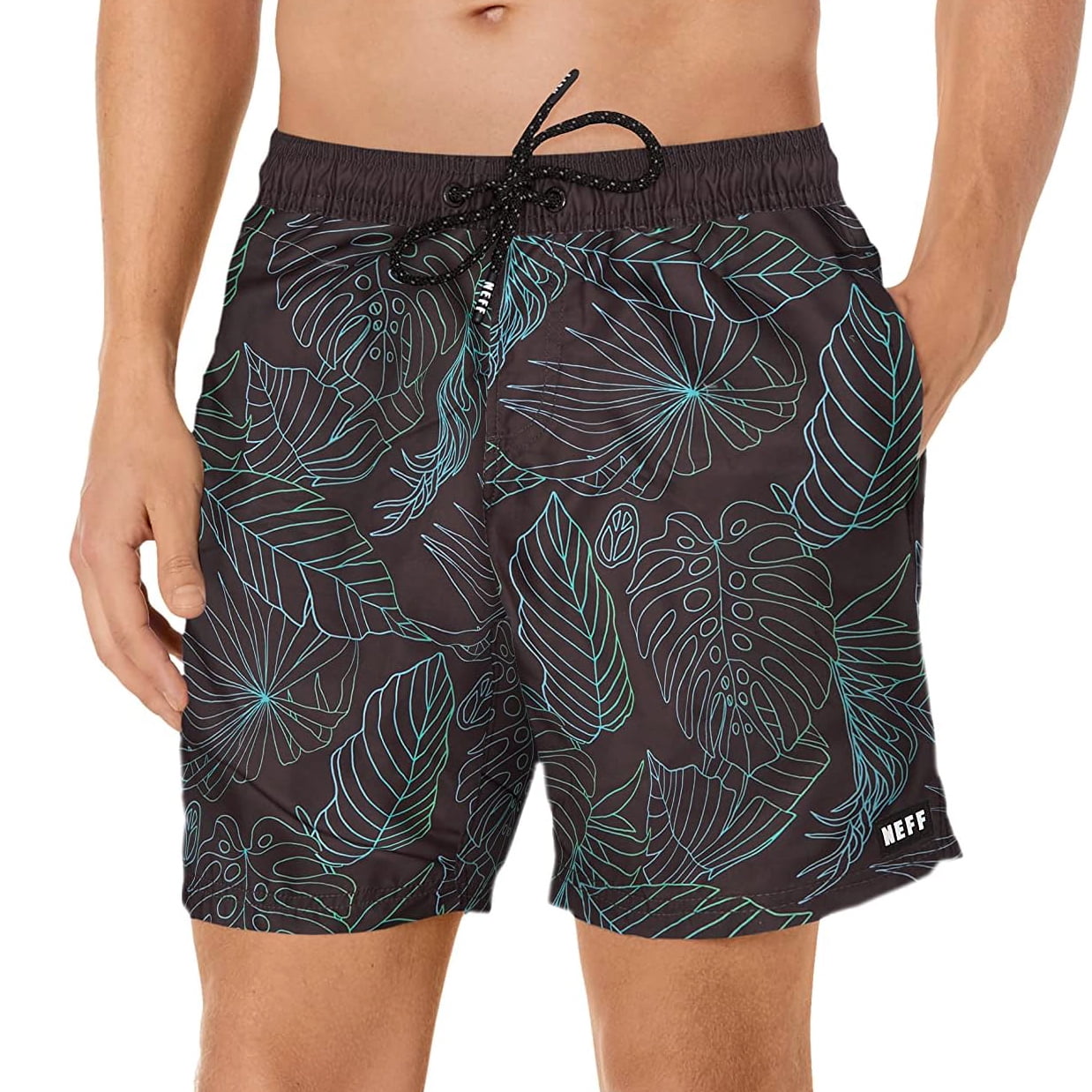 NEFF Men's Daily Tropic Hot Tub Board Shorts for Swimming - Walmart.com