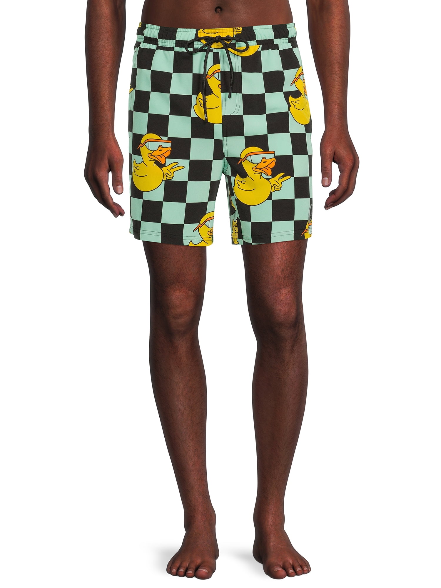 NEFF Men's Ducky Swim Shorts with Stretch and Pockets - Walmart.com