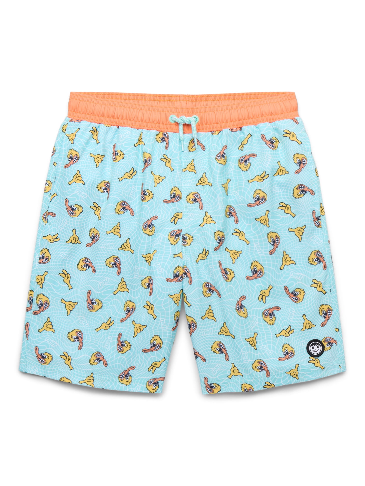 Neff Boys Chill Mode Ducky Graphic Swim Shorts, Sizes 8-18 - Walmart.com
