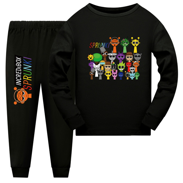 NEFIYLUXP Cute Sprunki Clothes Fall Kids Game Incredibox Pajama Sets ...