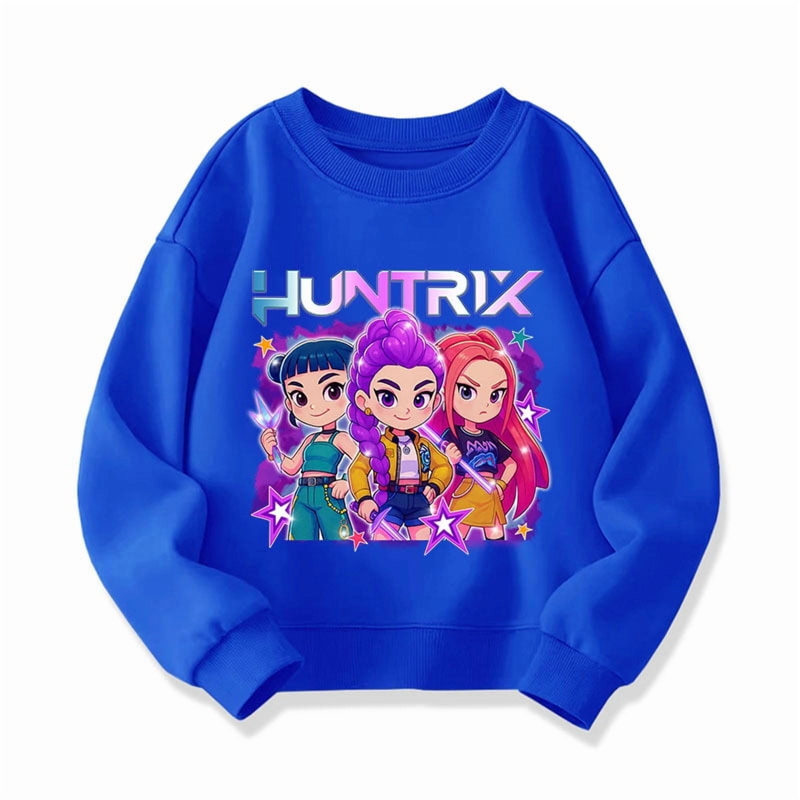 NEFIYLUXP Demon Hunters Huntrix Blue Hoodies Merch, Huntrix Demon ...