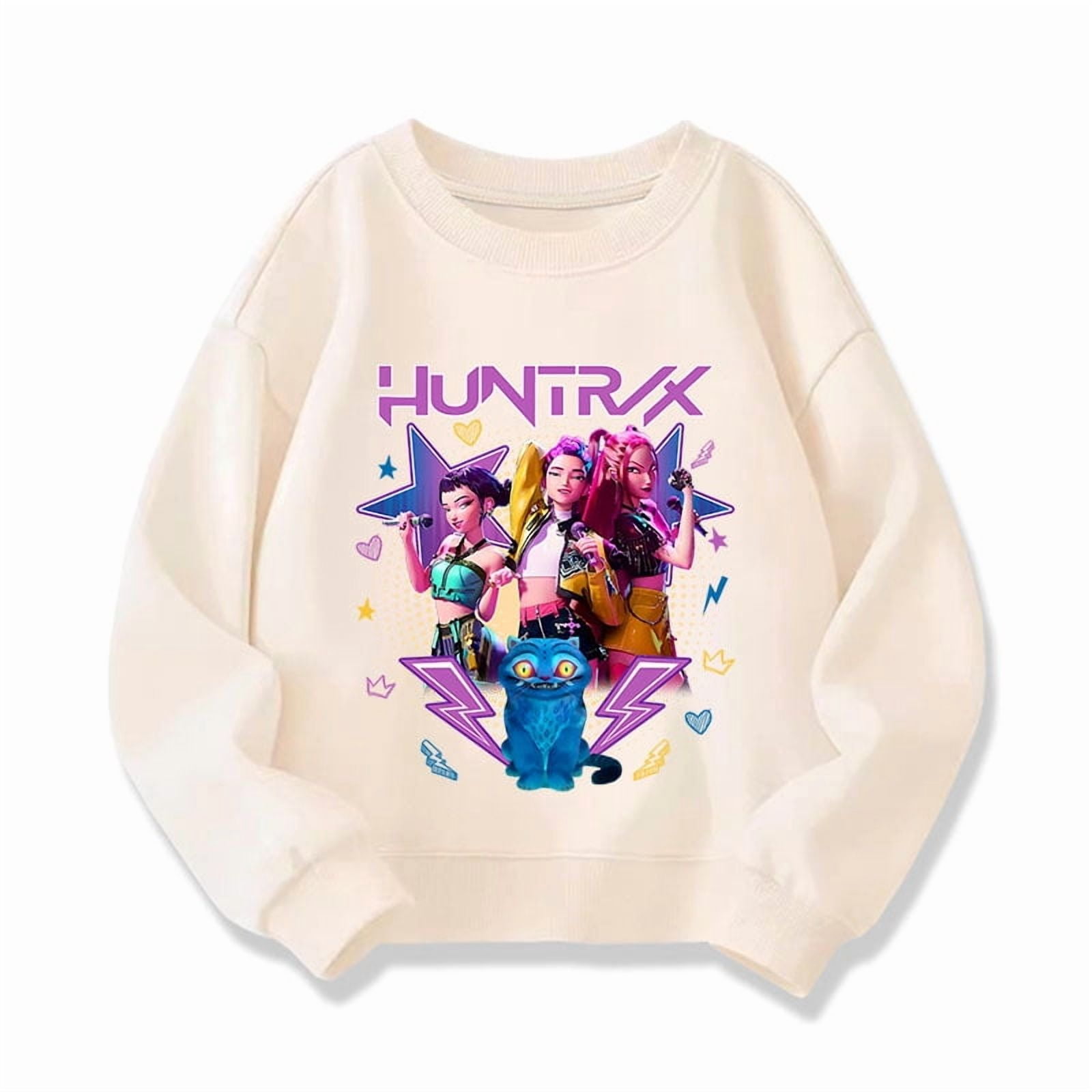 NEFIYLUXP Demon Hunters Huntrix Sweatshirts Merch, Tiger Rumi Zoey Mira ...