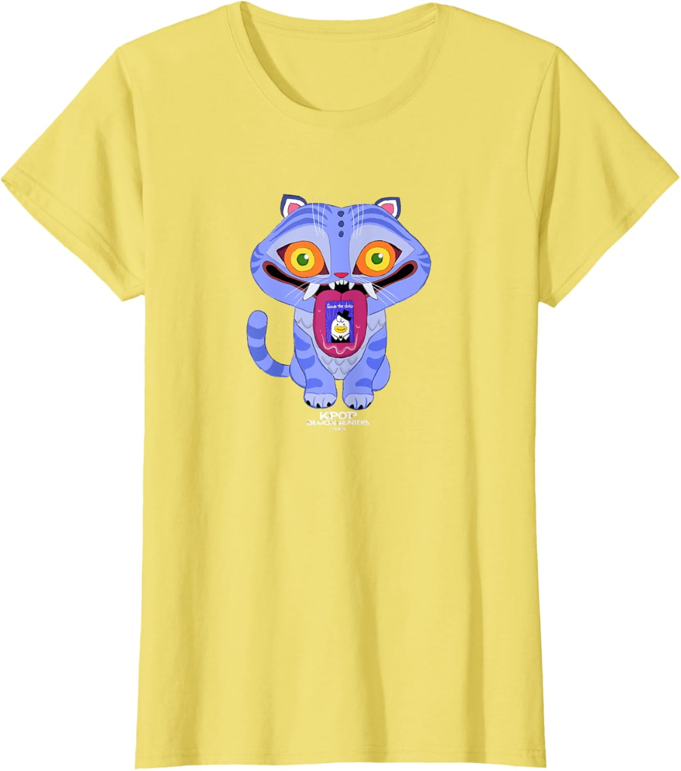 NEFIYLUXP Huntrix Kpop Demon Hunters Printed T-shirt, Derpy Tiger Kpop ...
