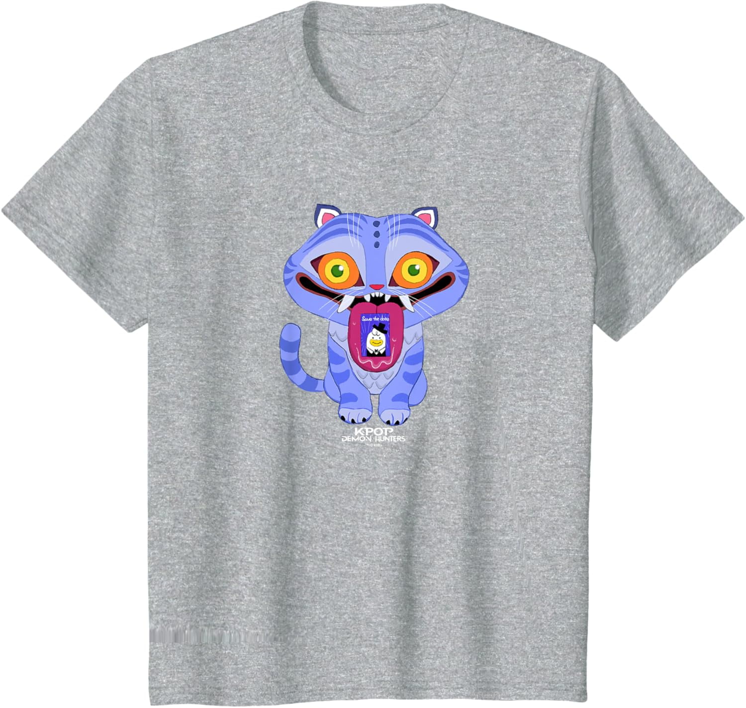 NEFIYLUXP Huntrix Kpop Demon Hunters Printed T-shirt, Derpy Tiger Kpop ...