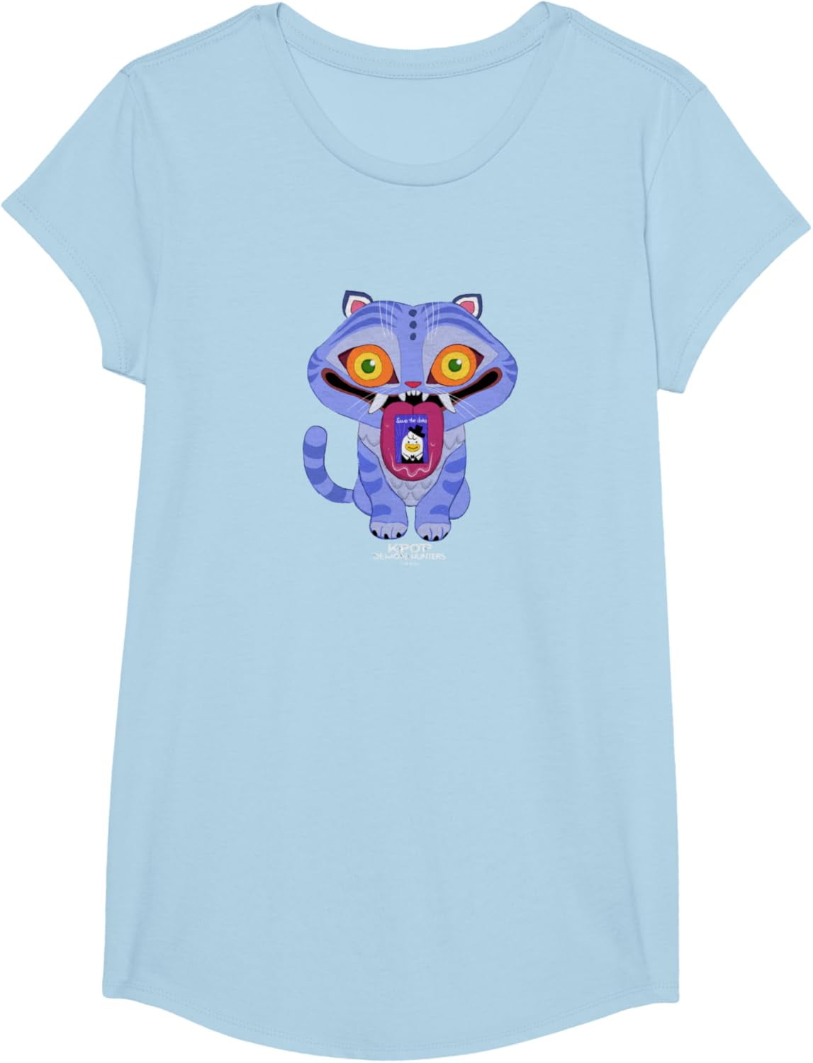 NEFIYLUXP Huntrix Kpop Demon Hunters Printed T-shirt, Derpy Tiger Kpop ...