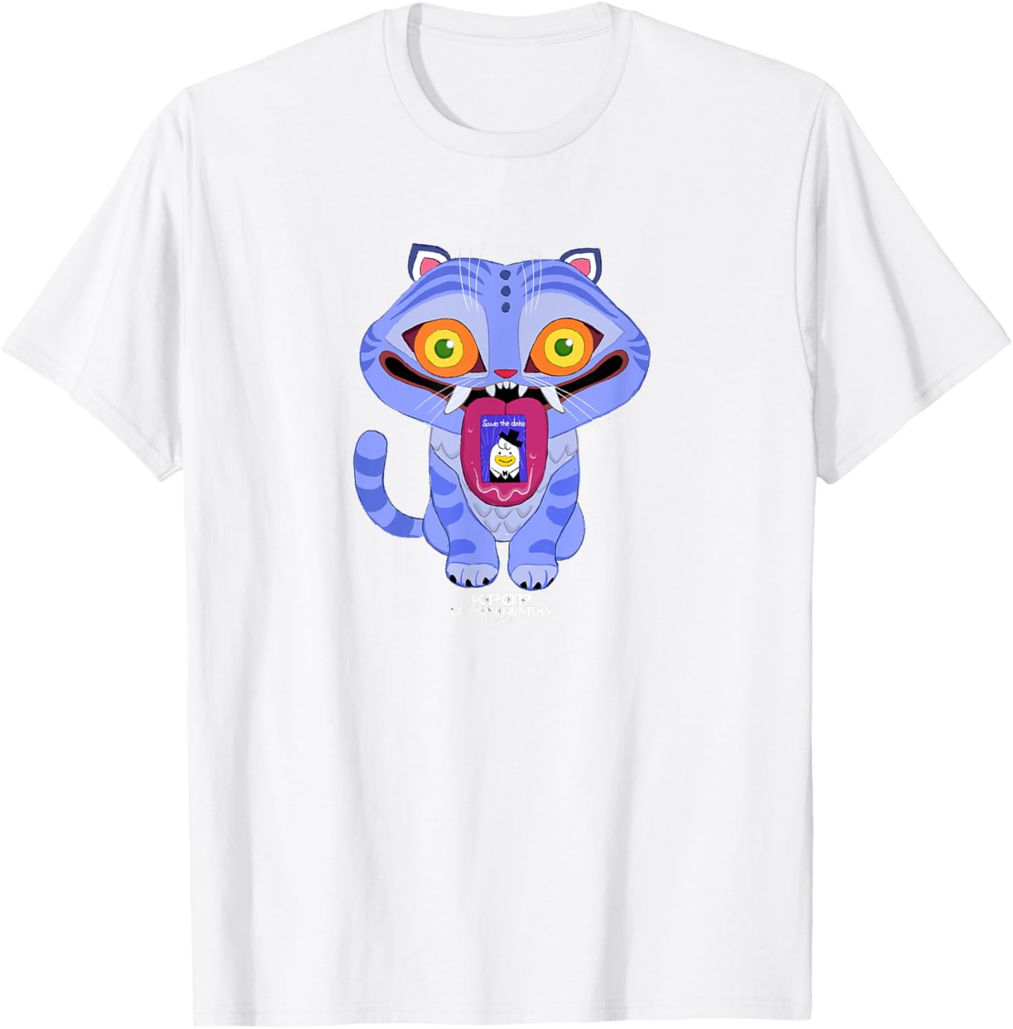 NEFIYLUXP Huntrix Kpop Demon Hunters Printed T-shirt, Derpy Tiger Kpop ...