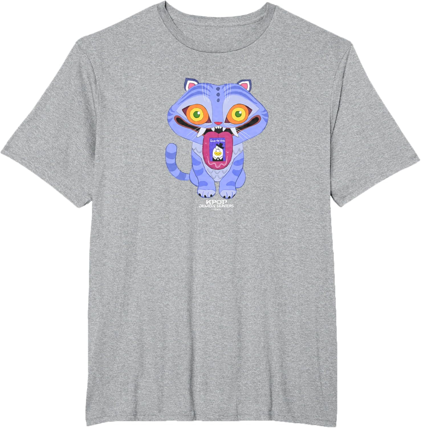 NEFIYLUXP Huntrix Kpop Demon Hunters Printed T-shirt, Derpy Tiger Kpop ...