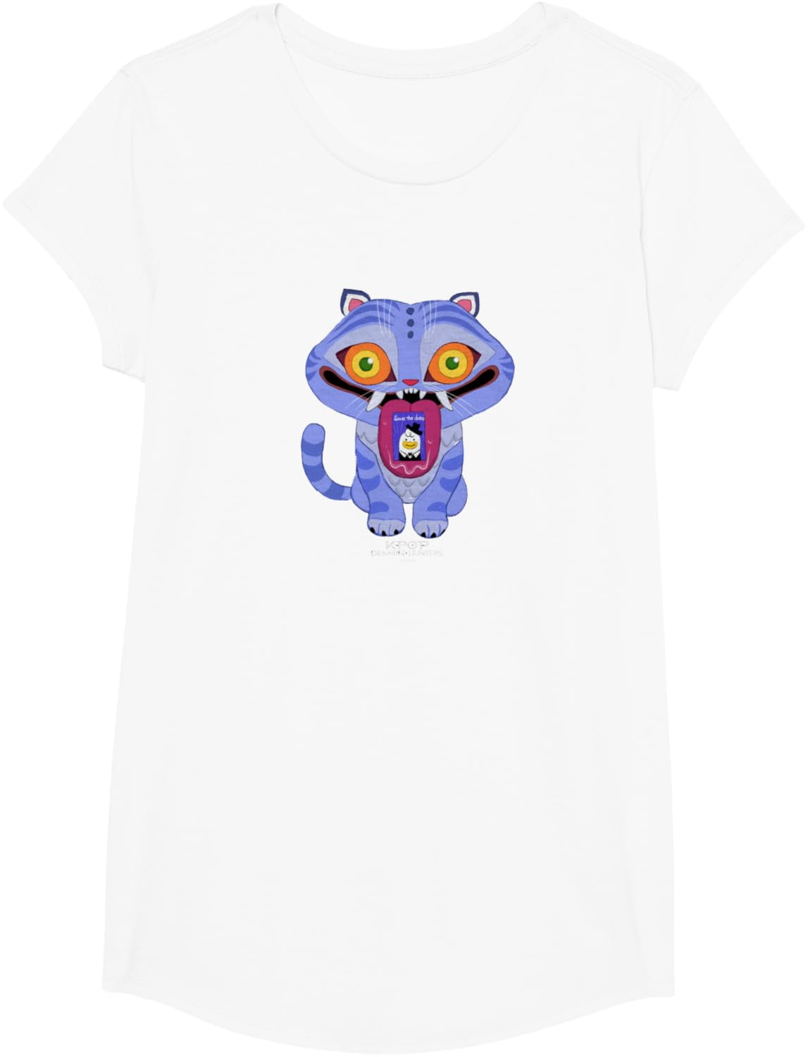 NEFIYLUXP Huntrix Kpop Demon Hunters Printed T-shirt, Derpy Tiger Kpop ...