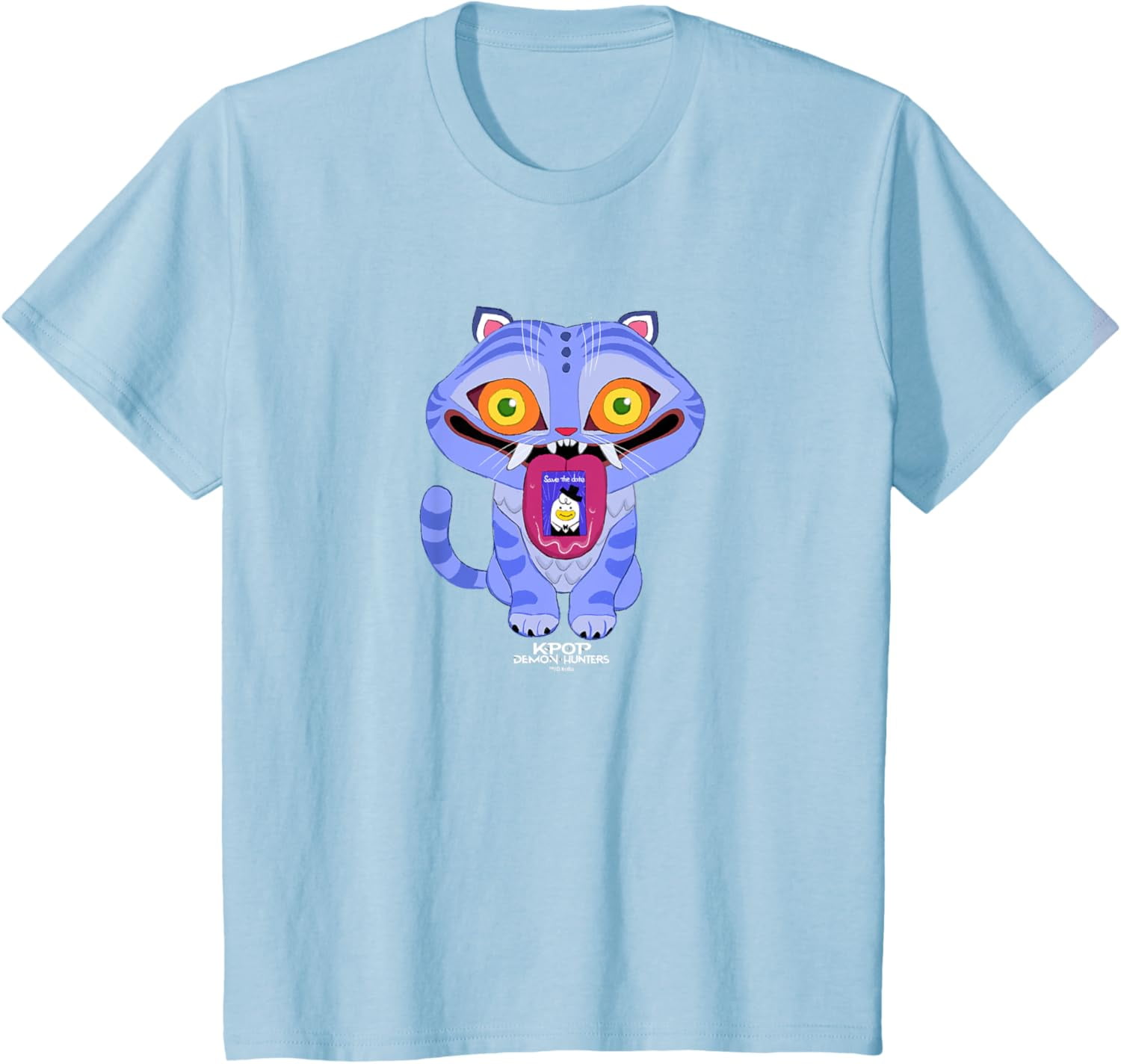 NEFIYLUXP Huntrix Kpop Demon Hunters Printed T-shirt, Derpy Tiger Kpop ...
