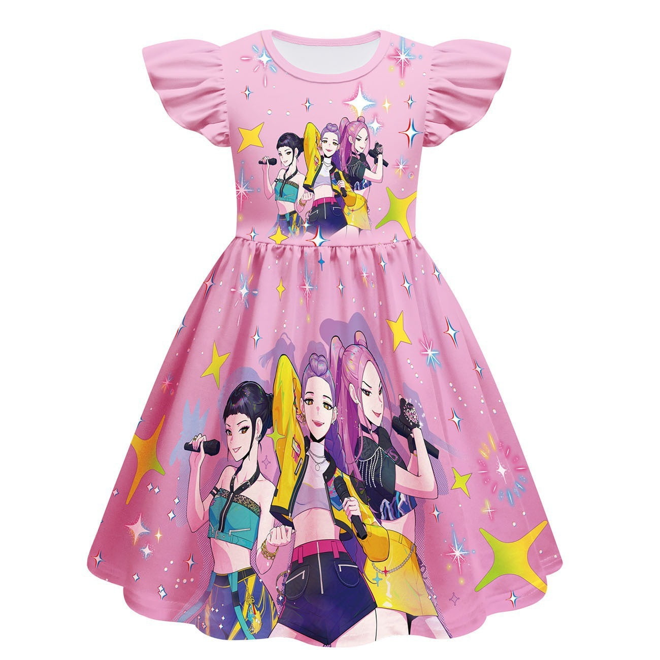 NEFIYLUXP Kids Girls Kpop Demon Hunters Dress, Novetly Princess Dresses ...