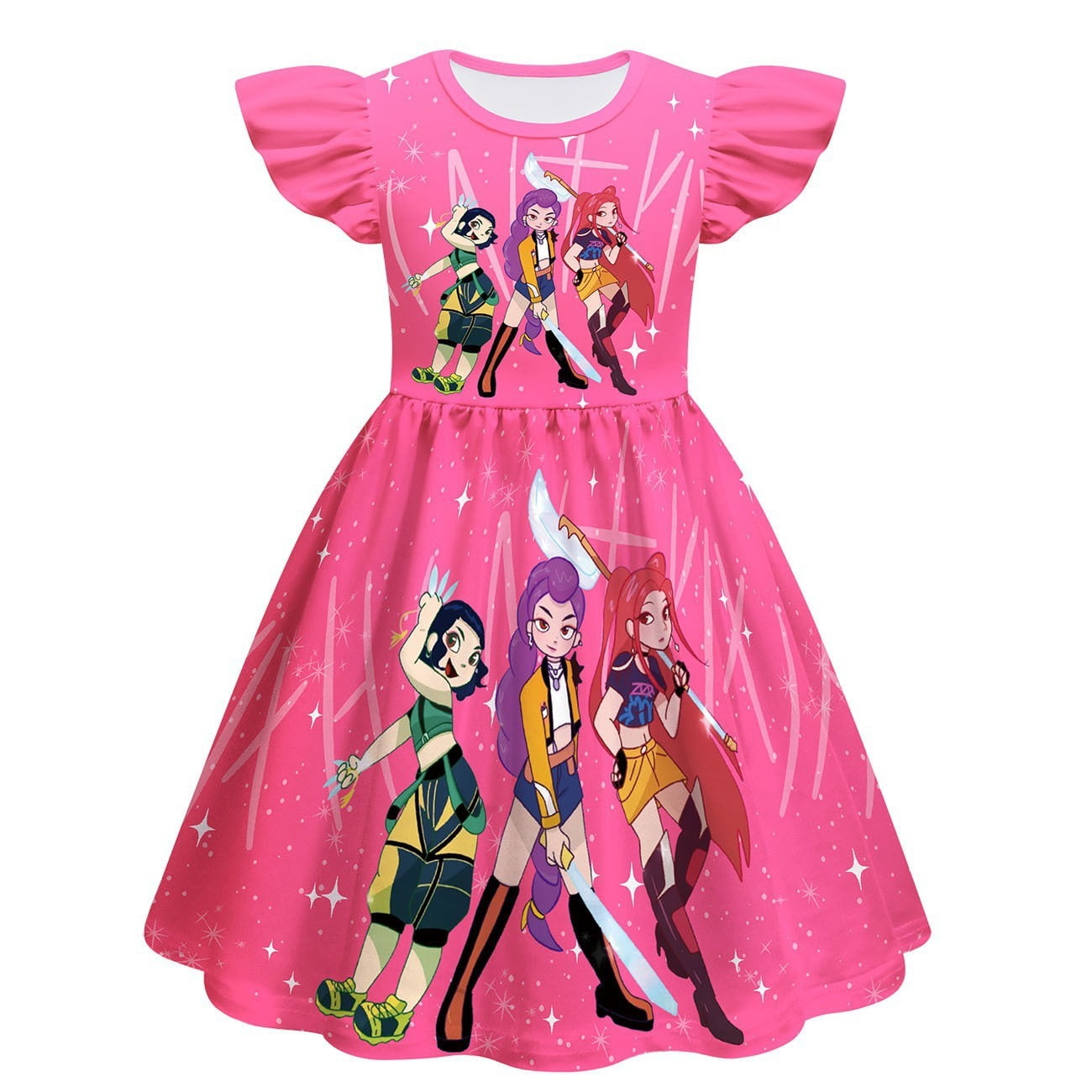 NEFIYLUXP Kids Girls Kpop Demon Hunters Dress, Novetly Princess Dresses ...