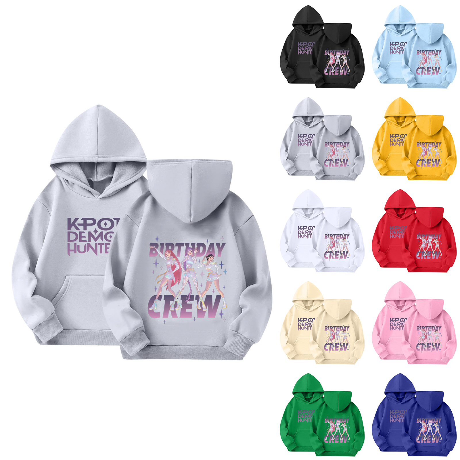 NEFIYLUXP Pop Demon Hunters Hoodies, Long Sleeve Comfortable ...