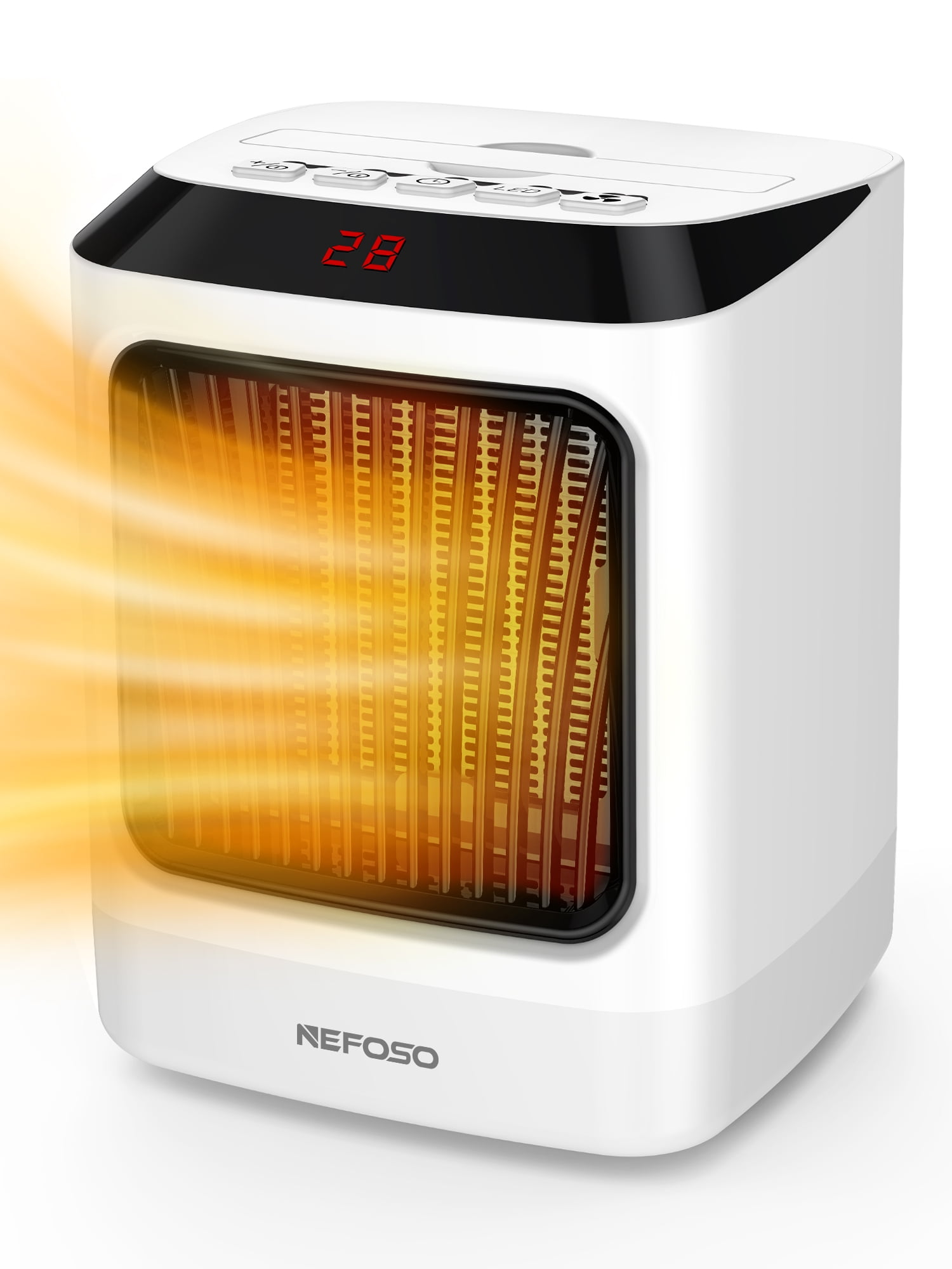 NEFOSO Space Heater,Portable Electric Space Heater for Indoor Use,800W ...