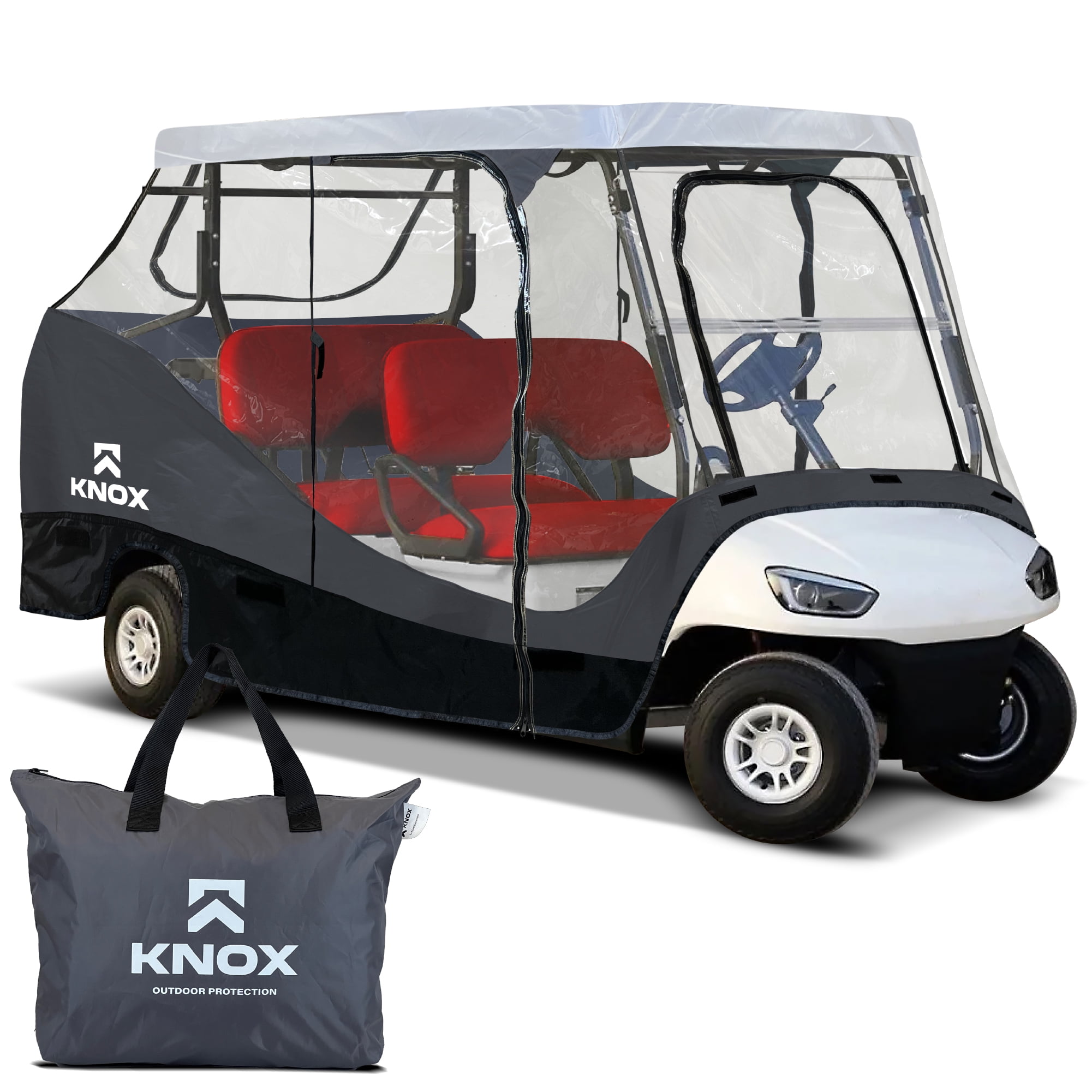 "KNOX 4 Person Golf Cart Enclosure, 79"" Roof, 600D, Compatible with ...