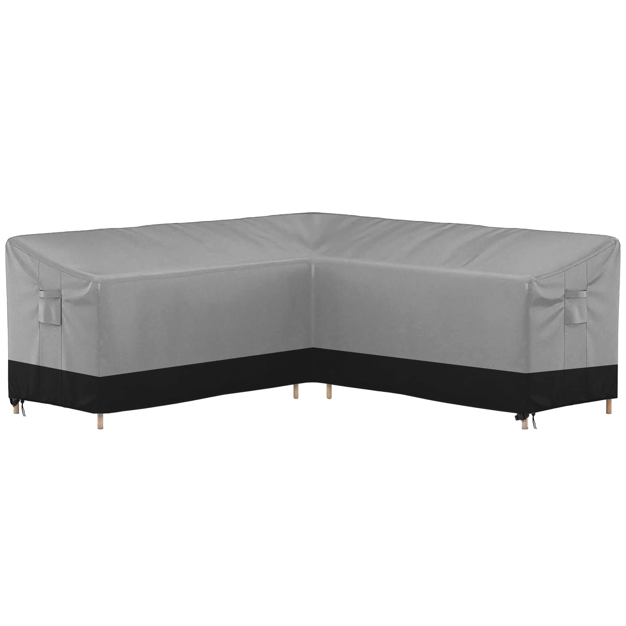 NEH Patio V-Shape Sofa Cover, Veranda Couch Outdoor Furniture ...