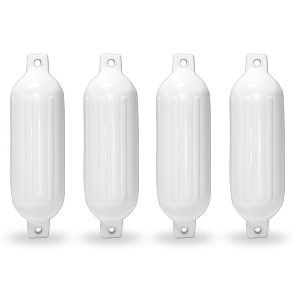 NEH Twin Eye Ribbed Boat Pontoon Fender 6.5" x 23" 4pcs Inflatable ...