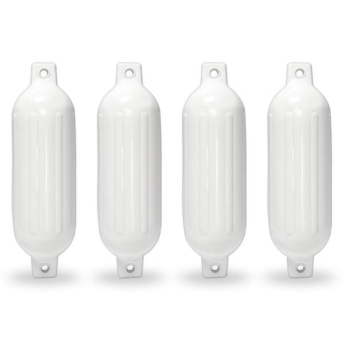 NEH Twin Eye Ribbed Boat Pontoon Fender 6.5" x 23" 4pcs Inflatable ...