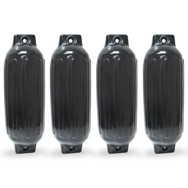 North East Harbor Single Eye Ribbed Boat Pontoon Fender 4.5" x 13" 4pcs ...