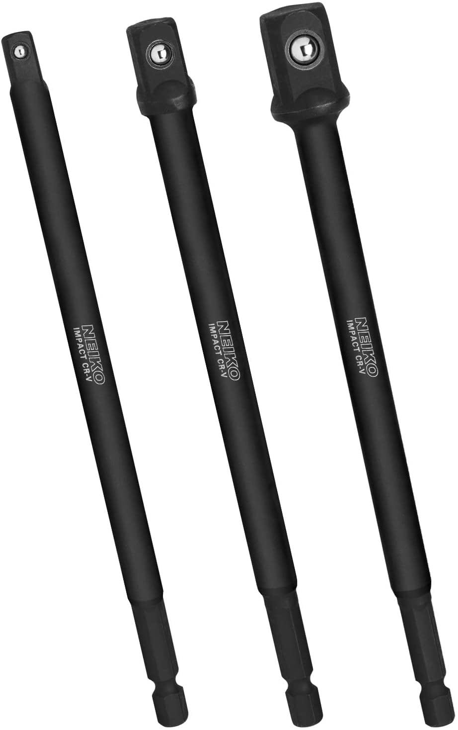NEIKO 00228A Socket Adapter Extension Set | 3-Piece | 1/4, 3/8, 1/2 ...