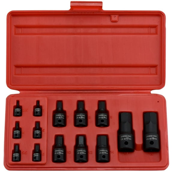 NEIKO 01141B Allen-Bit Socket Set, Metric Socket Set, 2.5 mm to 19 mm ...