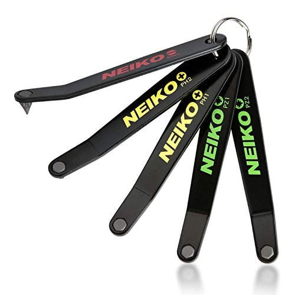 NEIKO 5-Piece Ultra Low Profile Offset Screwdriver Set | S2 Steel ...