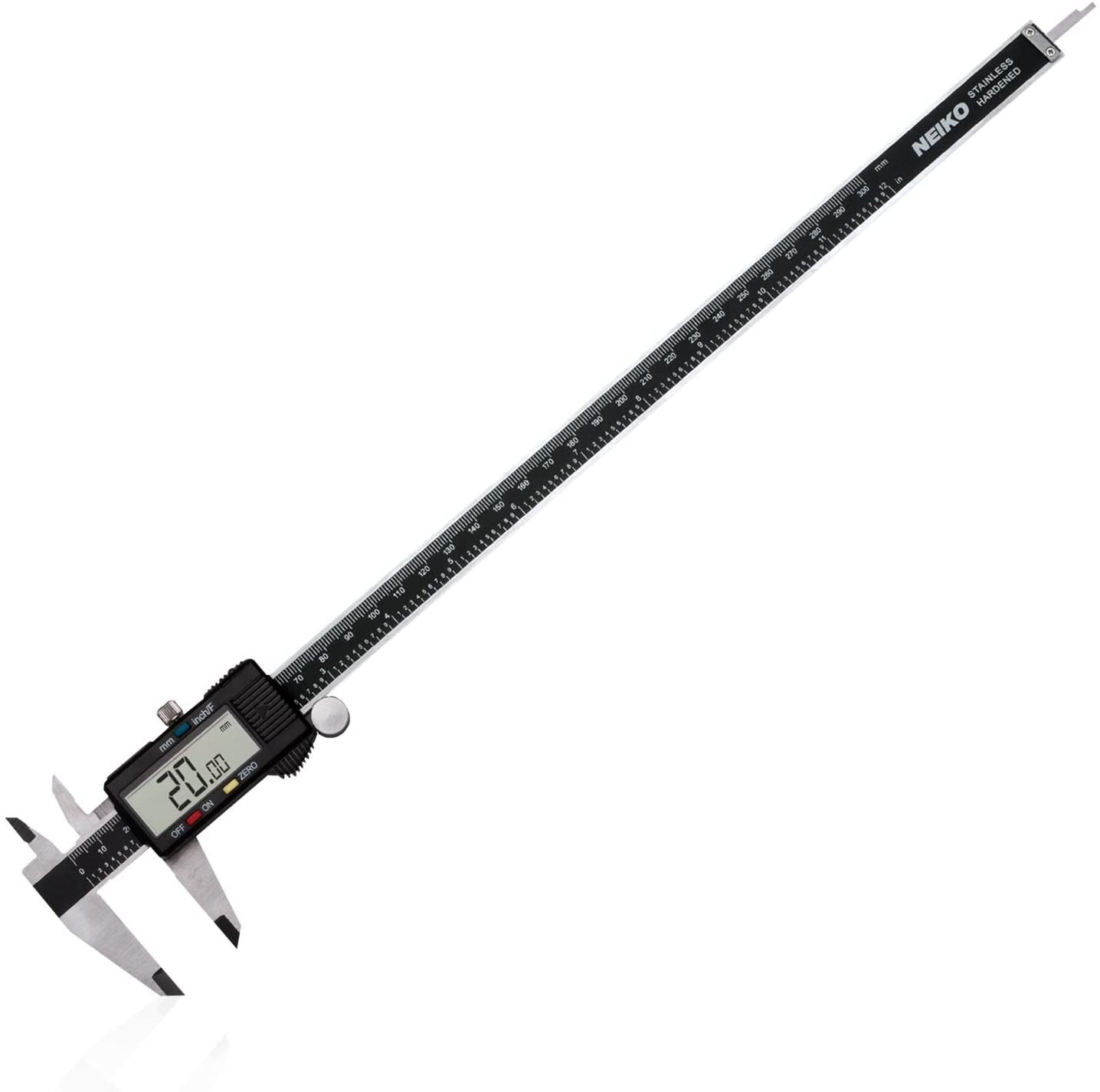 NEIKO 12” Digital Caliper | Large Display | 0-12 Inches | Inch ...