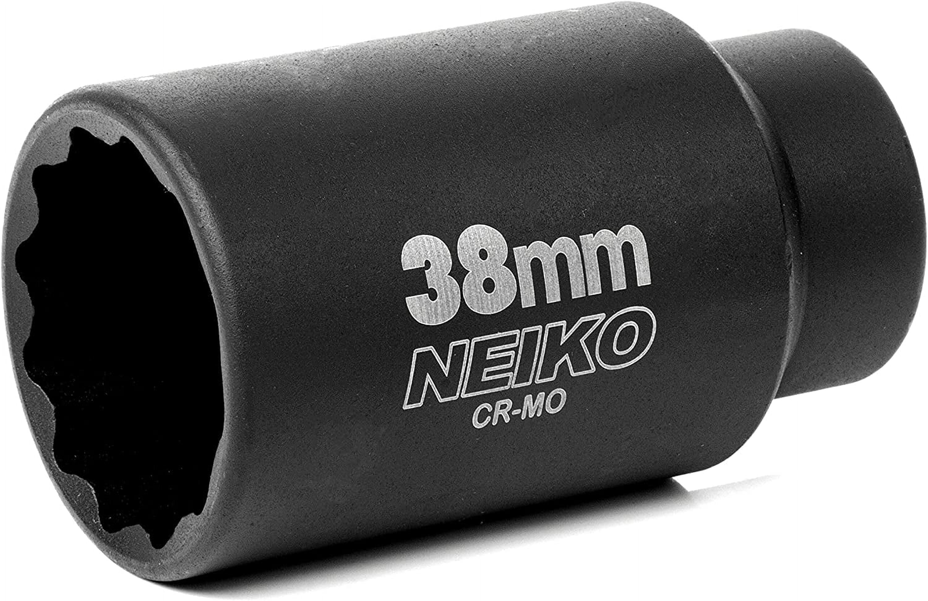 NEIKO 02528A 38mm Socket | 1/2” Drive Deep Impact Socket | Spindle ...