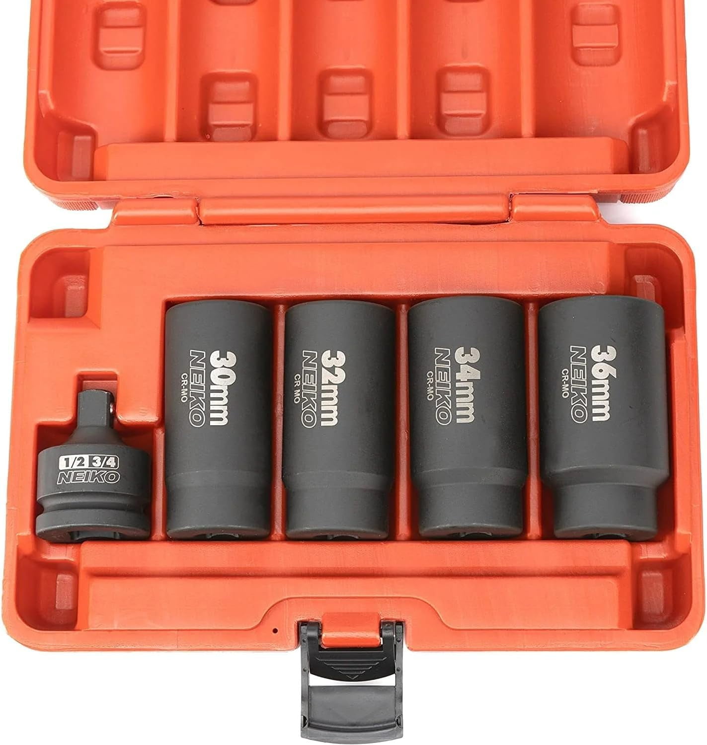 NEIKO 02530A 5 Piece 12 Point Socket Set 1/2” Drive, Lug Nut Remover ...