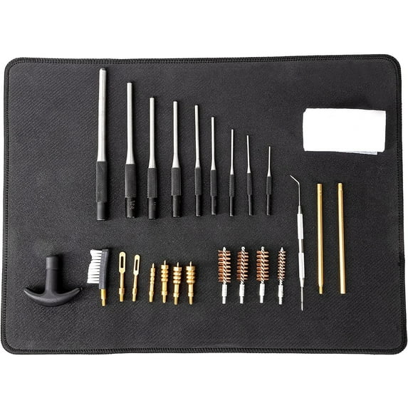 NEIKO 02641A Pistol Cleaning Kit, 9mm, 22, 357, 38, 45, Hand Gun ...