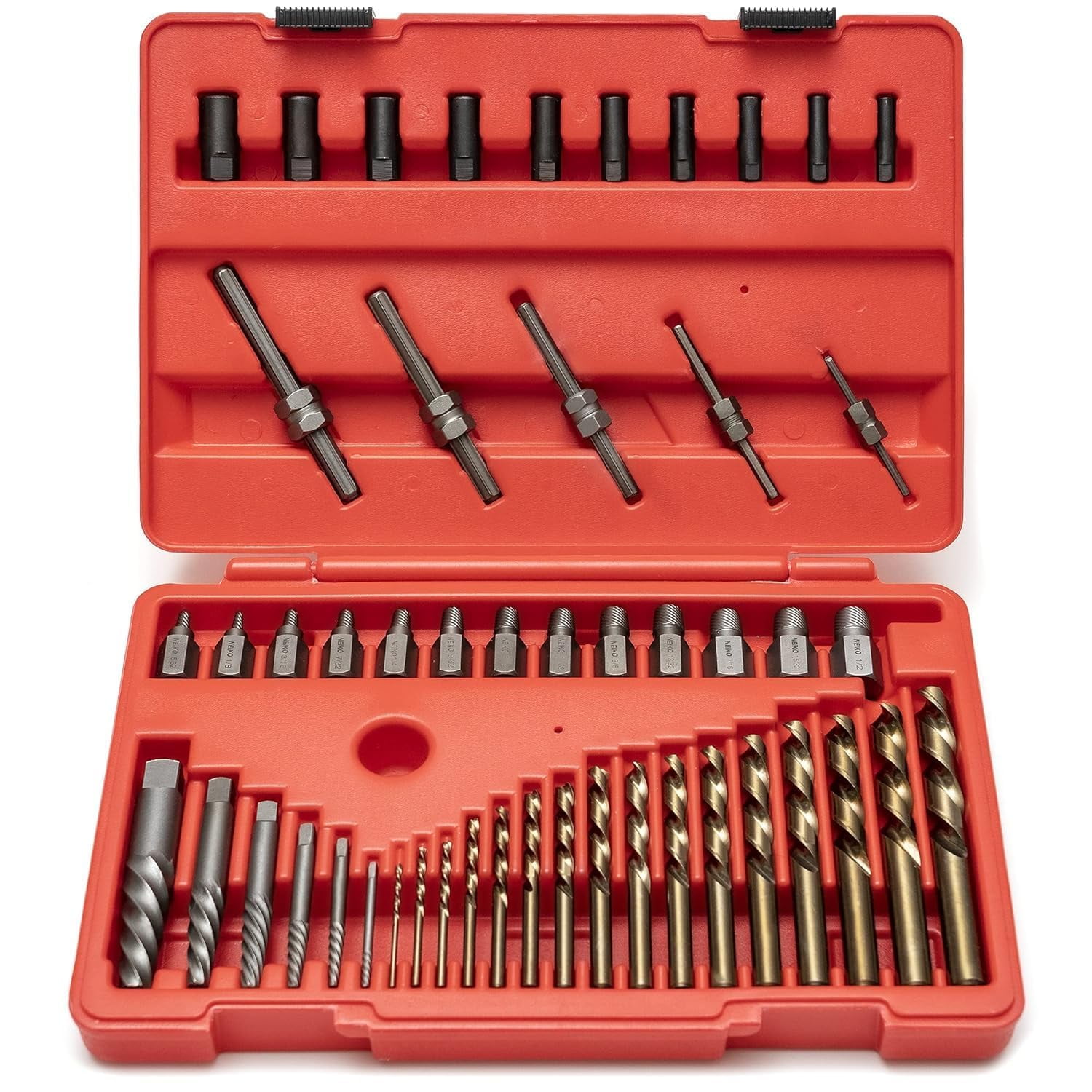 NEIKO 04202A Master Screw Extractor | 55 Pieces Broken Bolt Remover ...