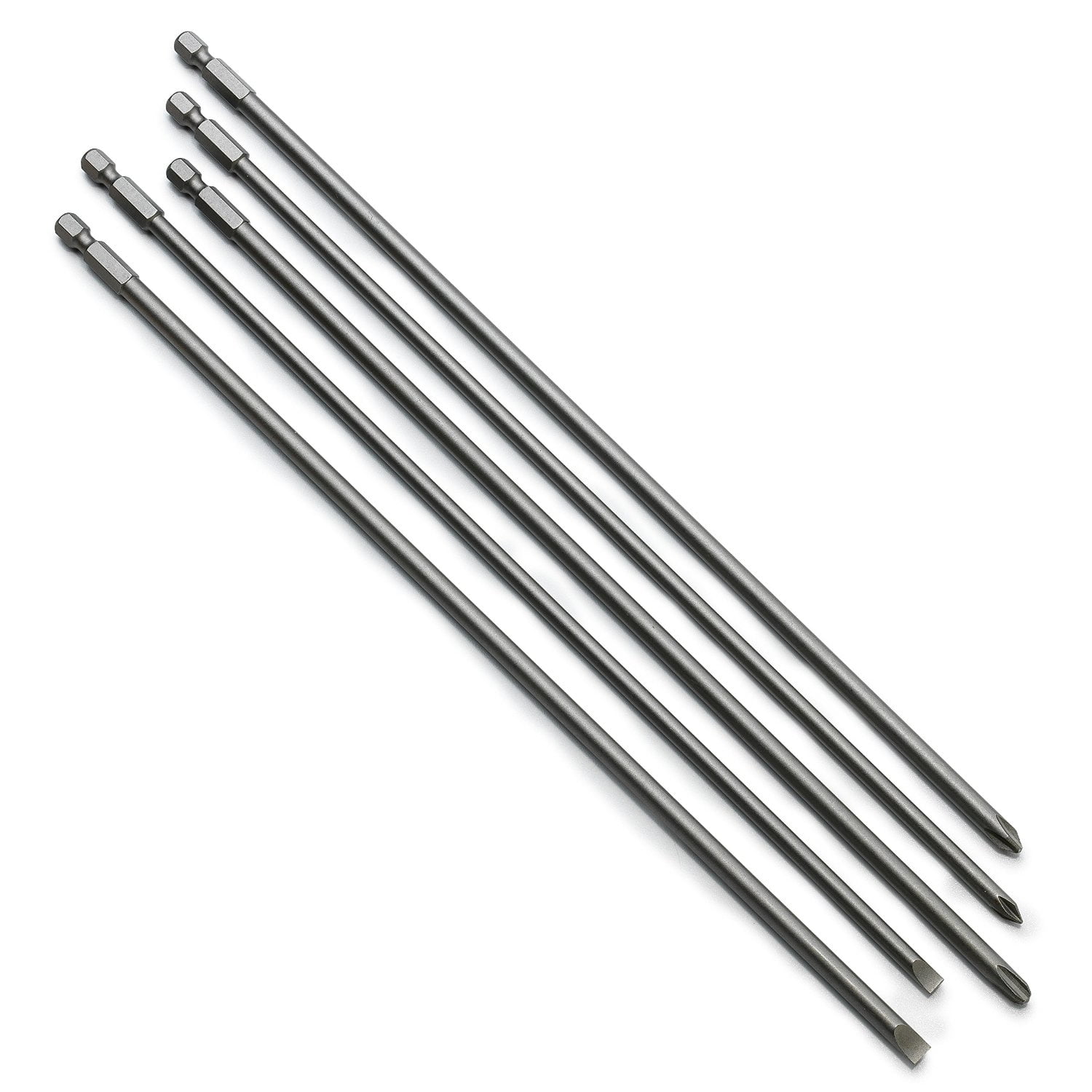 NEIKO 10043A Extra Long Bit Set | 5-Piece | Cr-V Steel | 12-Inch Length ...