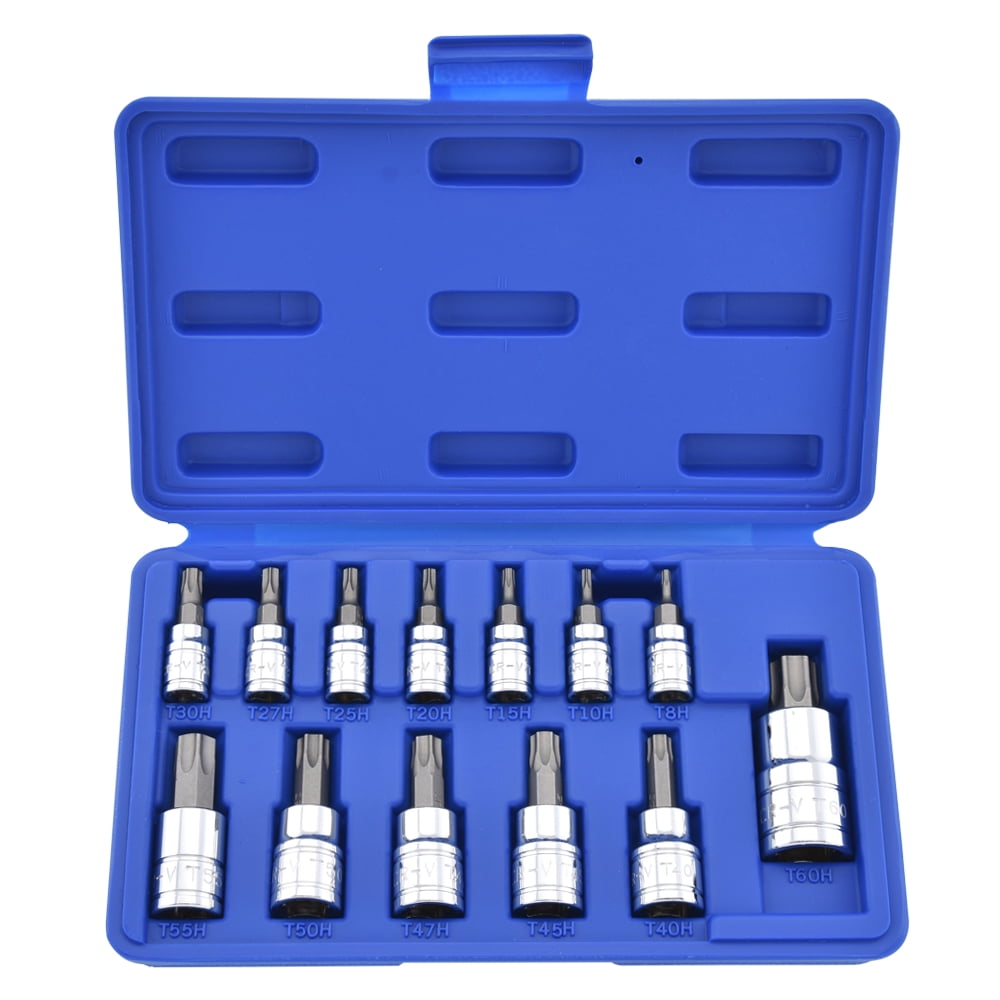 NEIKO 10073A Tamper Proof Torx Bit Socket Set |13-Piece | S2 Steel Bits ...